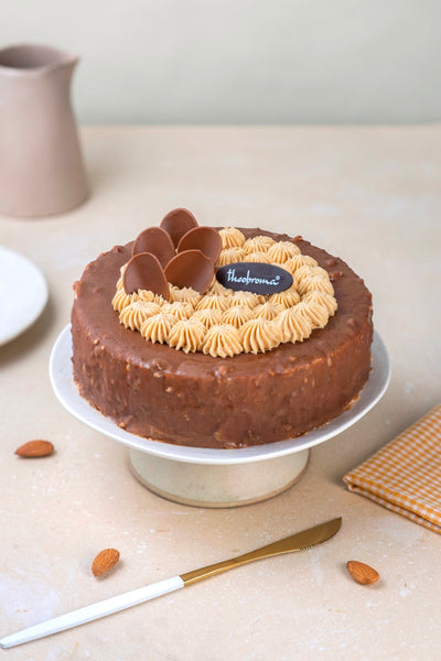 Order Almond Nougatine Cake Online at Best Prices in India | Theobroma