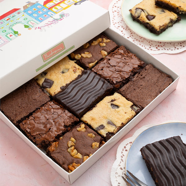 Order Assorted Eggless Brownies Box contains 9 pcs Online at Best ...